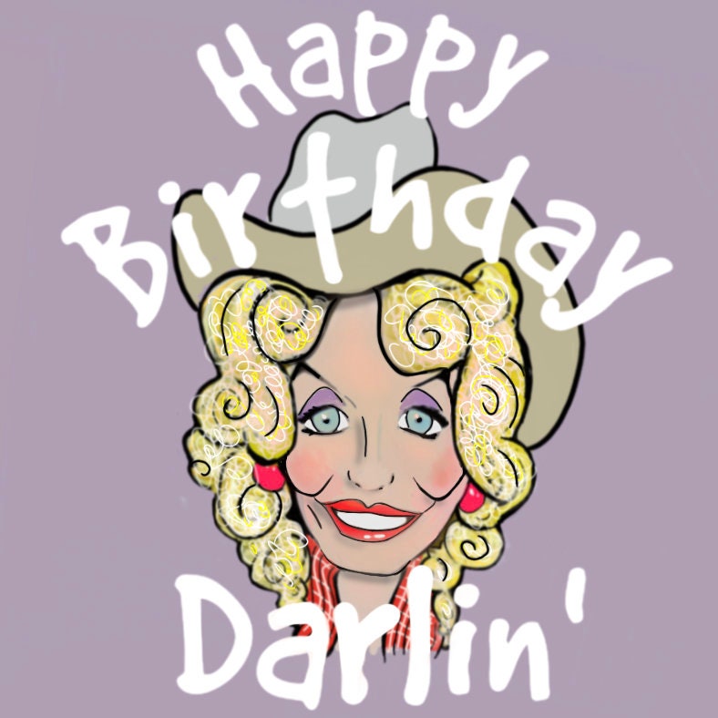 Dolly Parton Caricatures Greetings Cards Birthday Art - Etsy