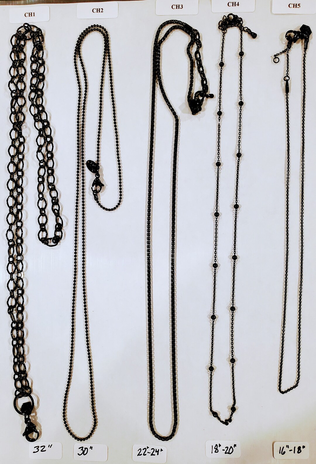 Origami Owl Black Gunmetal & Chocolate Chains / Necklaces for Living ...