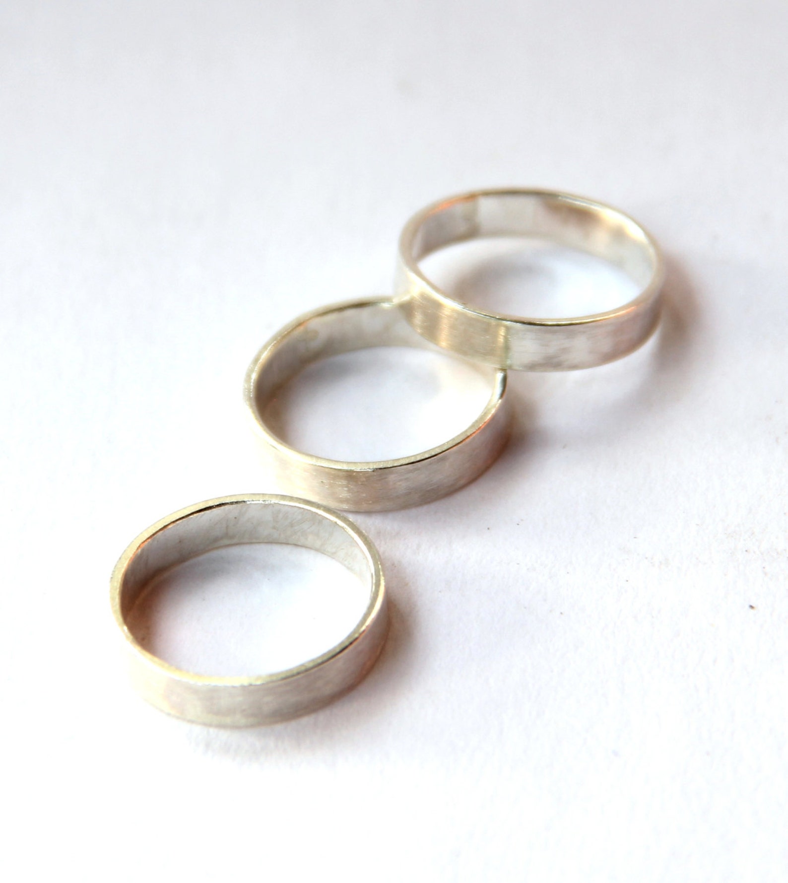Simple Sterling Silver Band Ring - Etsy