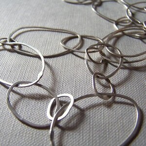 Handmade Links Necklace in Sterling Silver - Etsy
