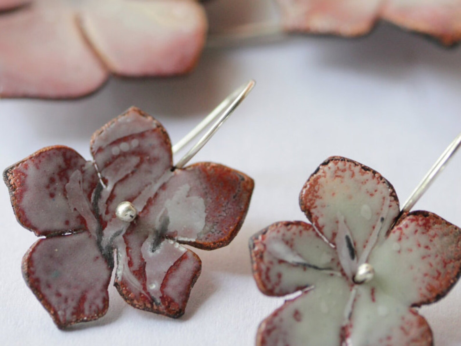 Spring Flower Enamel Pendant - Etsy