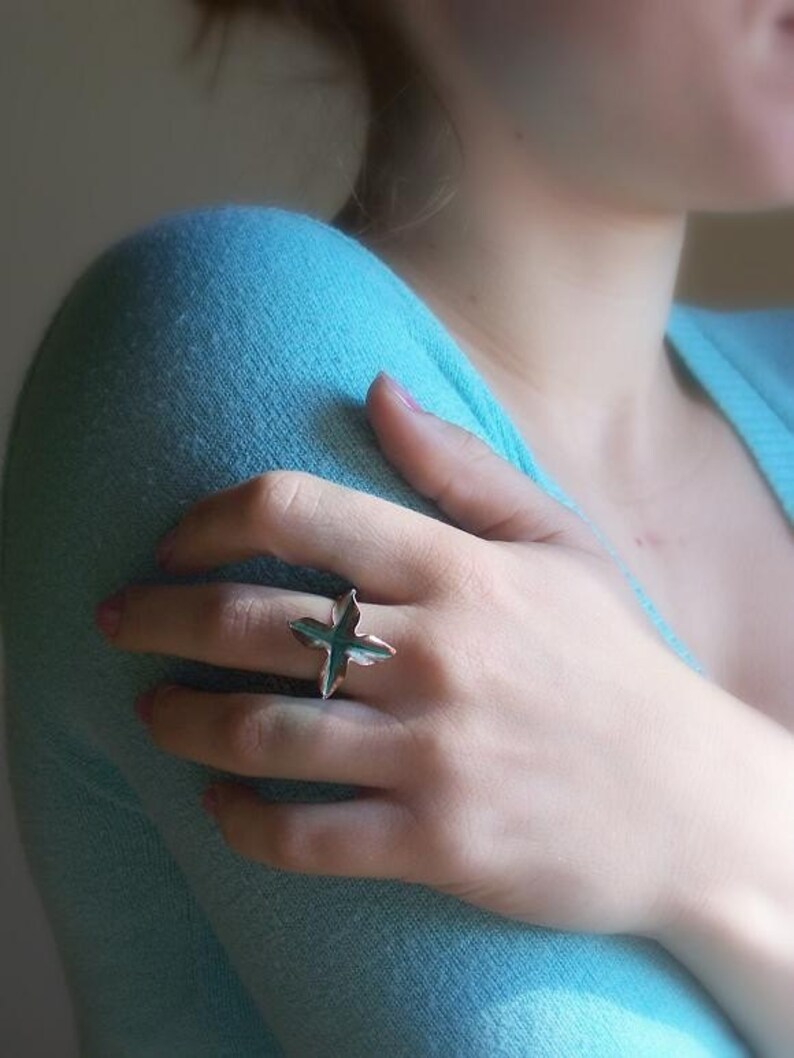 Foldformed Flower Ring | Etsy