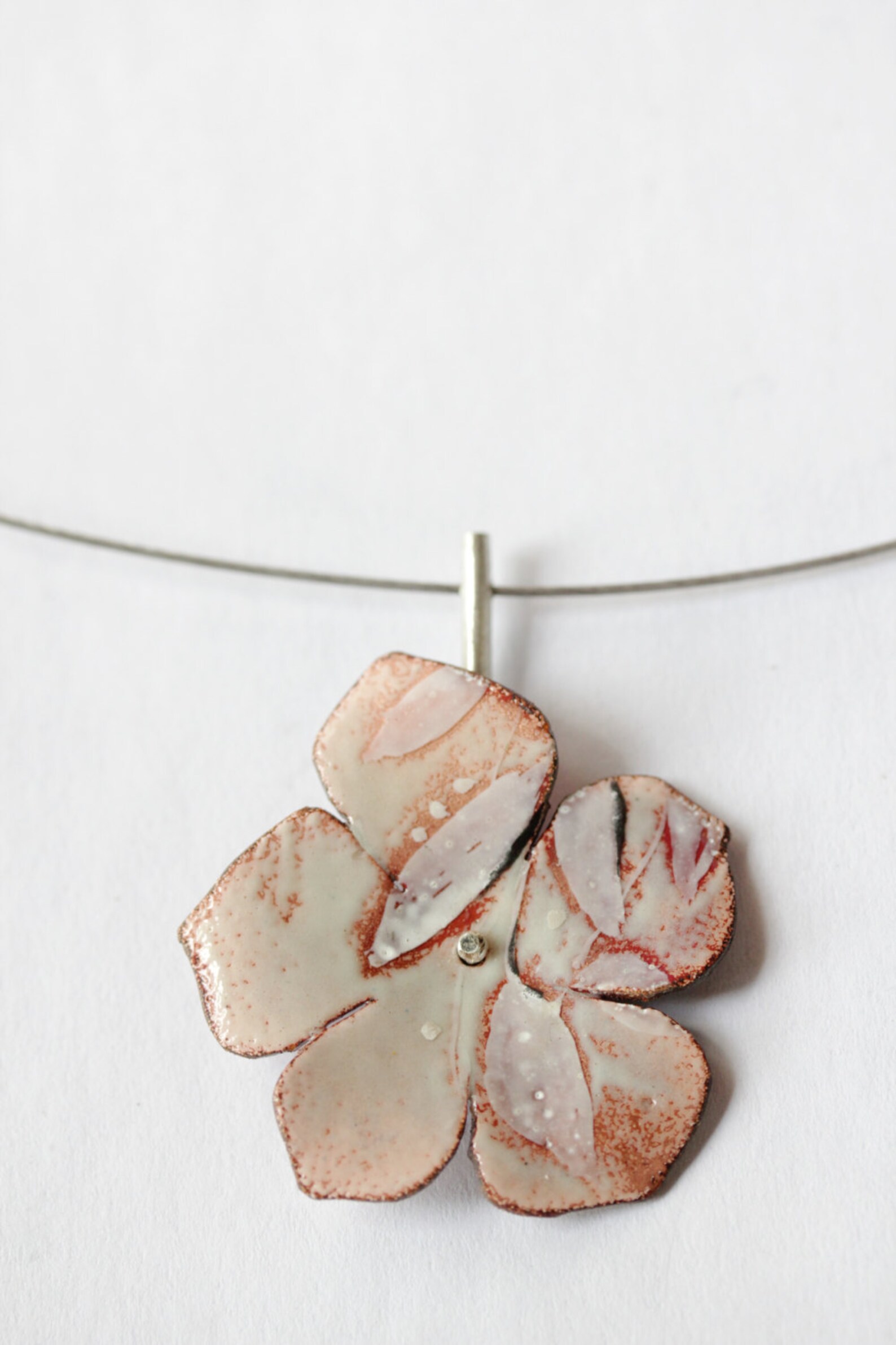 Spring Flower Enamel Pendant - Etsy