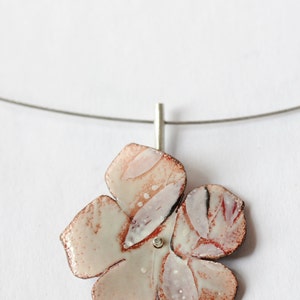 Spring Flower Enamel Pendant - Etsy