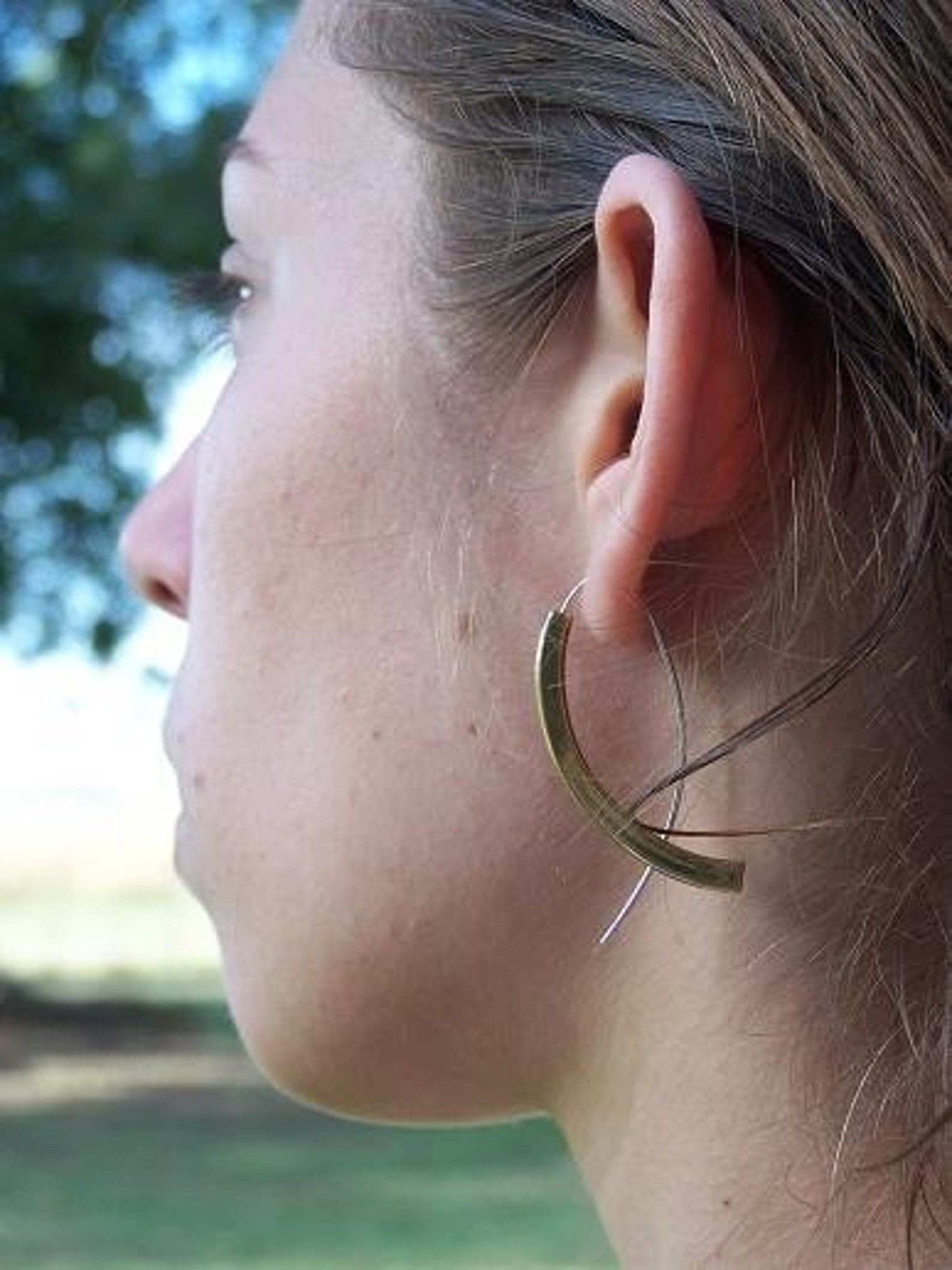Minimal Earrings 2 Inches Long - Etsy