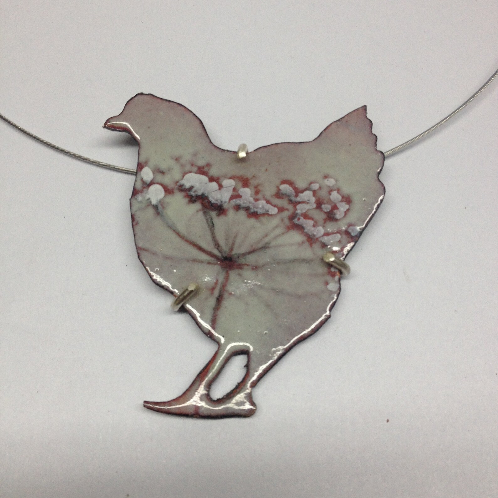 Enamel Chicken Brooch 9 Chicken Pendant | Etsy