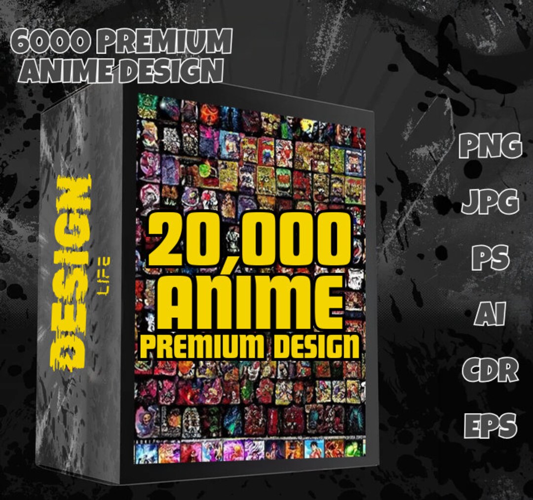 Mega Design Bundle: 20,000 Designs, Anime, Streetwear, Anime Vector ...