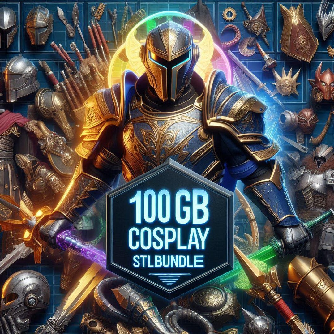 Cosplay STL Mega Pack for 3D Printing: 100GB of Cartoon Characters ...