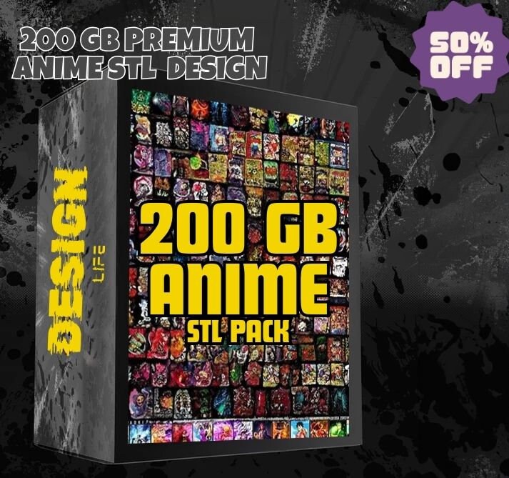 Anime Mega Bundle STL Pack for 3D Printing STL Files of Anime ...