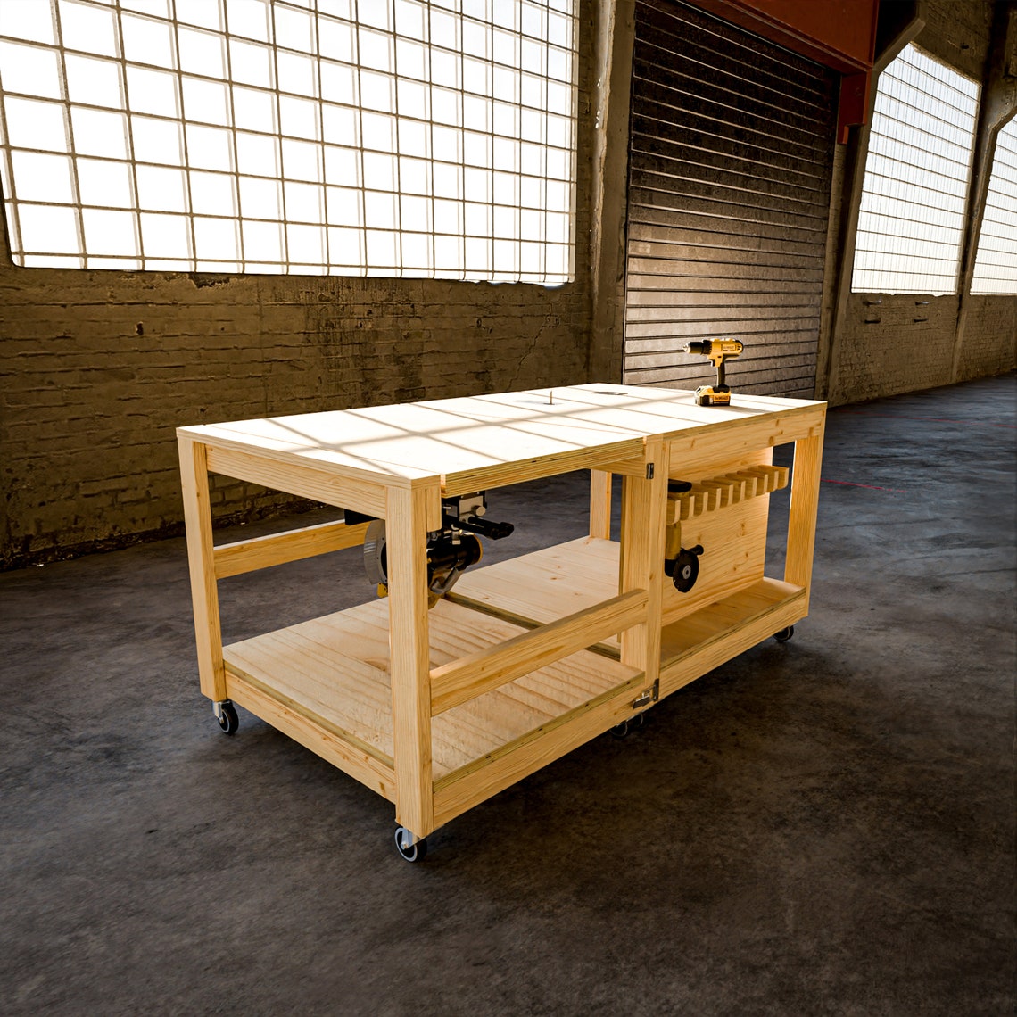 Multi Use Flip-top Workbench Plans Digital Build Plans - Etsy