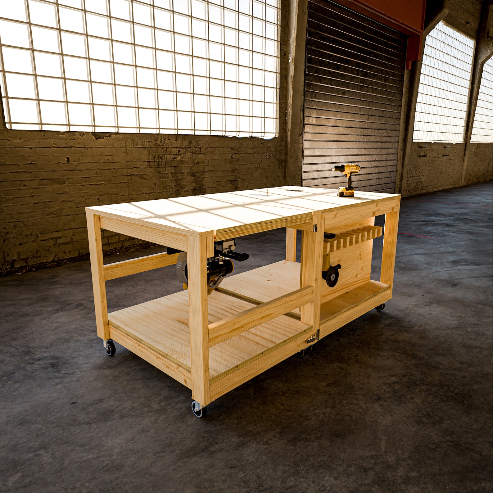 Multi Use Flip-top Workbench Plans - Digital Build Plans - Etsy