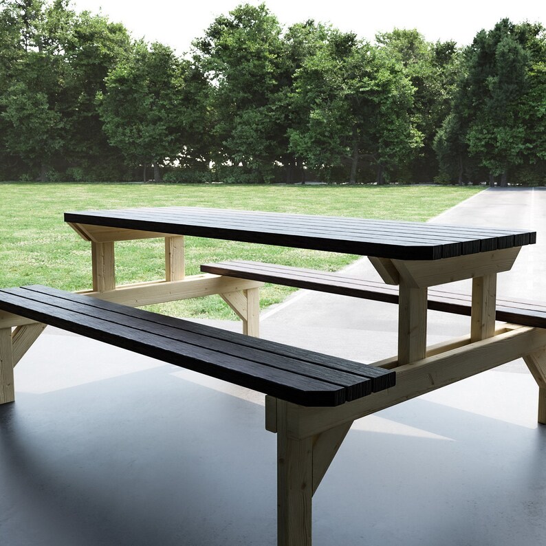 Picnic Table Build Plans DIY Woodworking Furniture Plans Step by Step ...