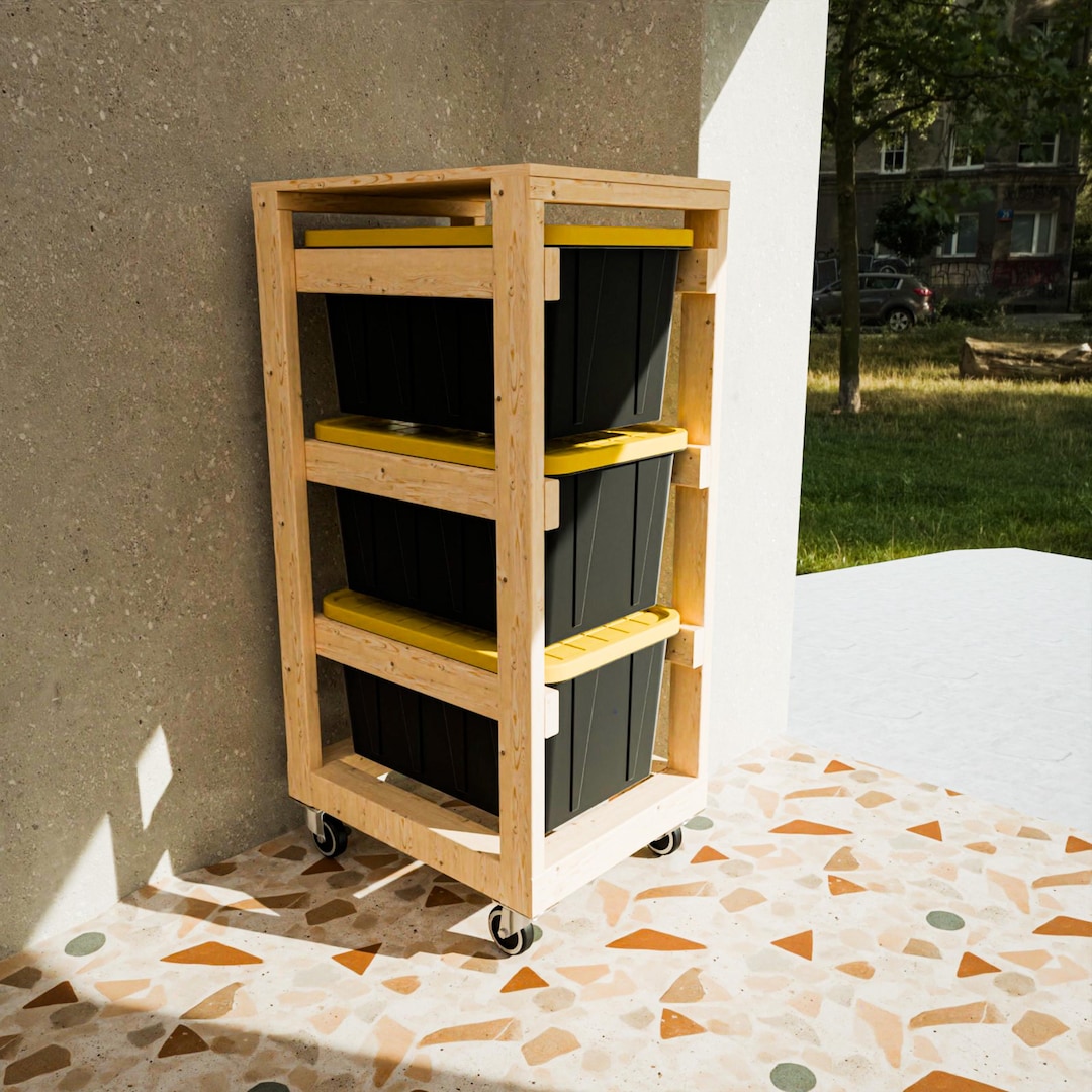 Garage Storage and DIY Bin Shelves Concepts 3x1 27 Gallon HDX - Digital ...