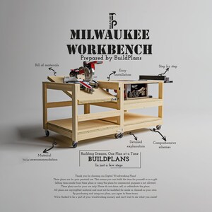 Milwaukee Miter Saw Flip Top Workbench Plan - Digital Build Plans - Etsy