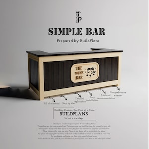 DIY Bar Plans - Indoor Bar Plan Step by Step - Outdoor Bar Plan ...