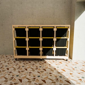 Garage Shelves and Viral Tote Rack Designs 3x4 27 Gallon HDX - Digital ...