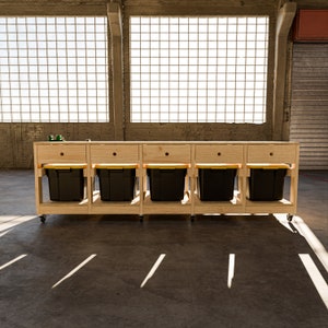 DIY Workbench for Garage Plan With Tote Storage 27 Gal - Digital Build ...