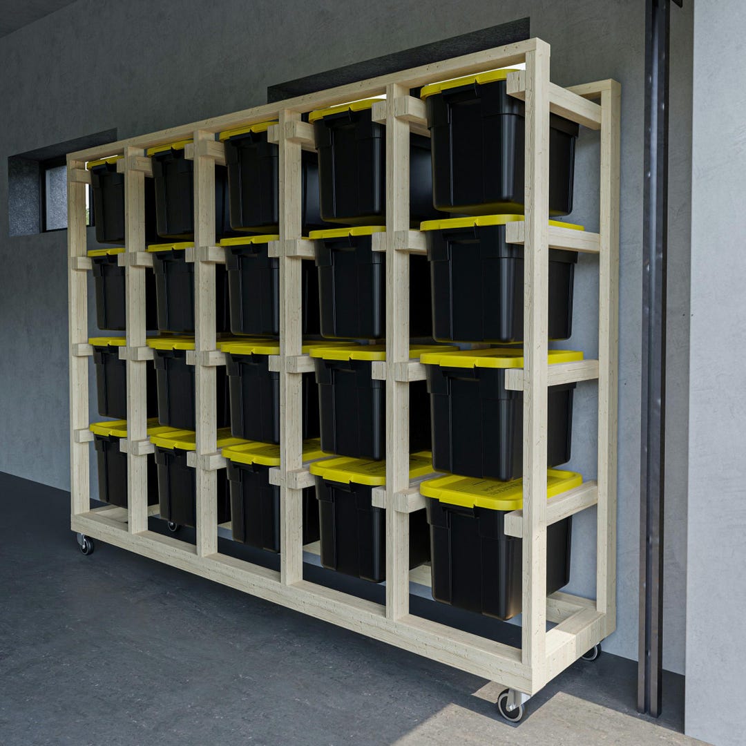 DIY Storage Plan DIY Garage Storage 27 GAL 4x5 Digital Build Plans - Etsy