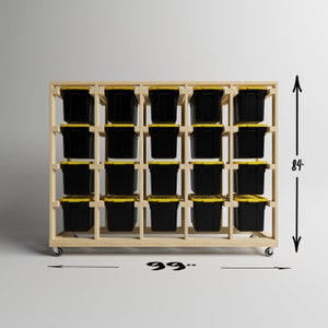 Customizable Garage Storage: DIY Tote Rack, Trendy Bin Shelves, Digital ...