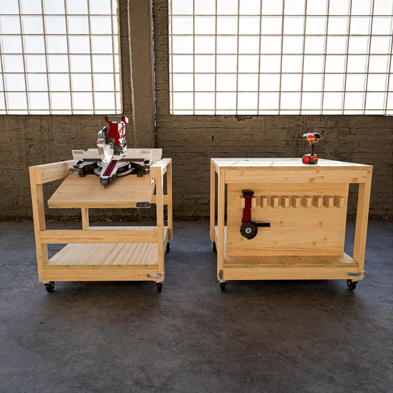 Milwaukee Miter Saw Flip Top Workbench Plan - Digital Build Plans - Etsy
