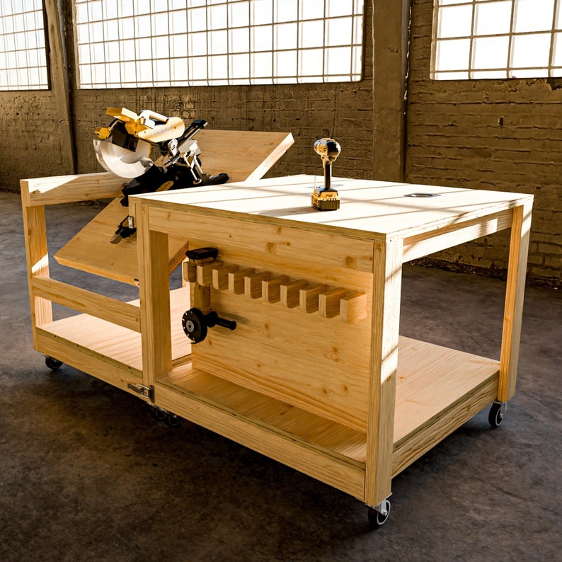 Multi Use Flip-top Workbench Plans Digital Build Plans - Etsy