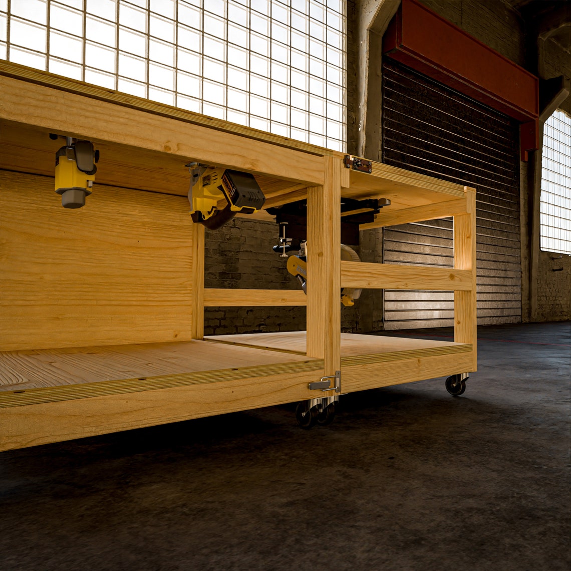 Multi Use Flip-top Workbench Plans Digital Build Plans - Etsy