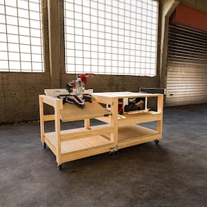 Milwaukee Miter Saw Flip Top Workbench Plan - Digital Build Plans - Etsy