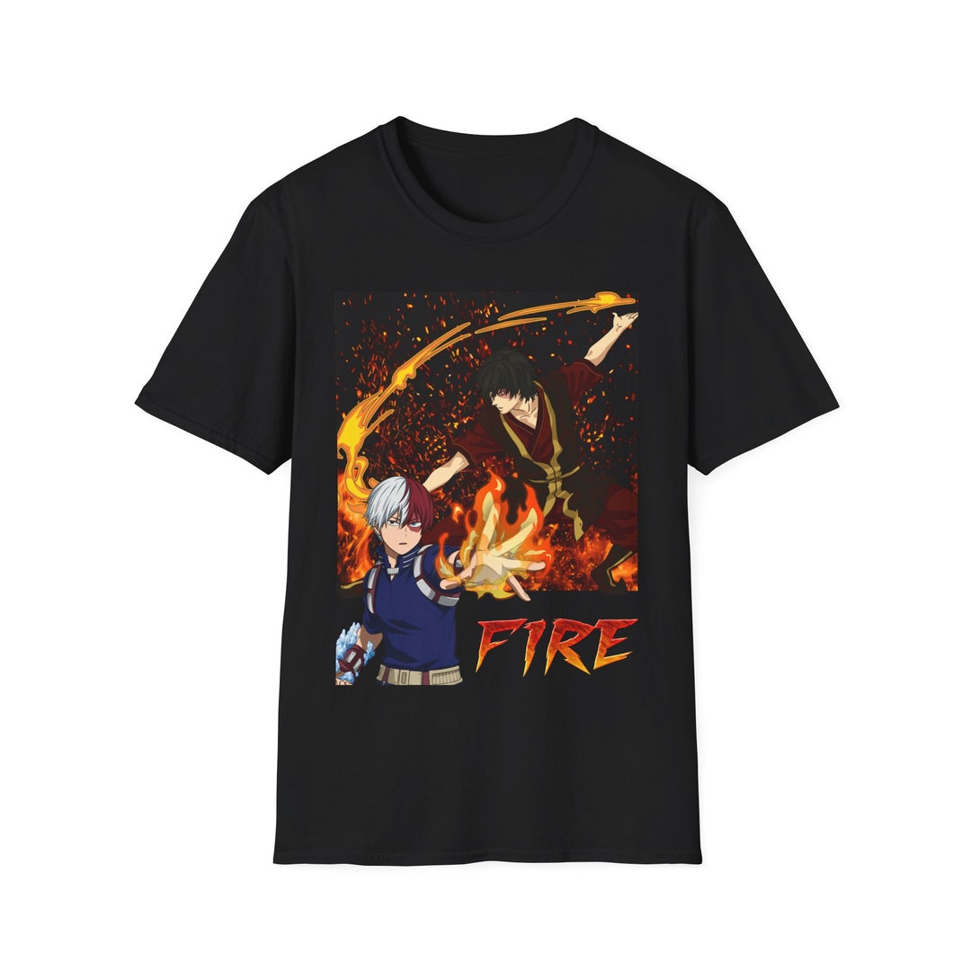 Shoto Todoroki Shirt. Zuko Shirt. Fire Type. MHA Shirt. My Hero ...