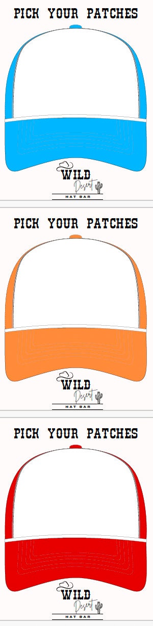 Trucker Hat Template- Editable Canva - Etsy