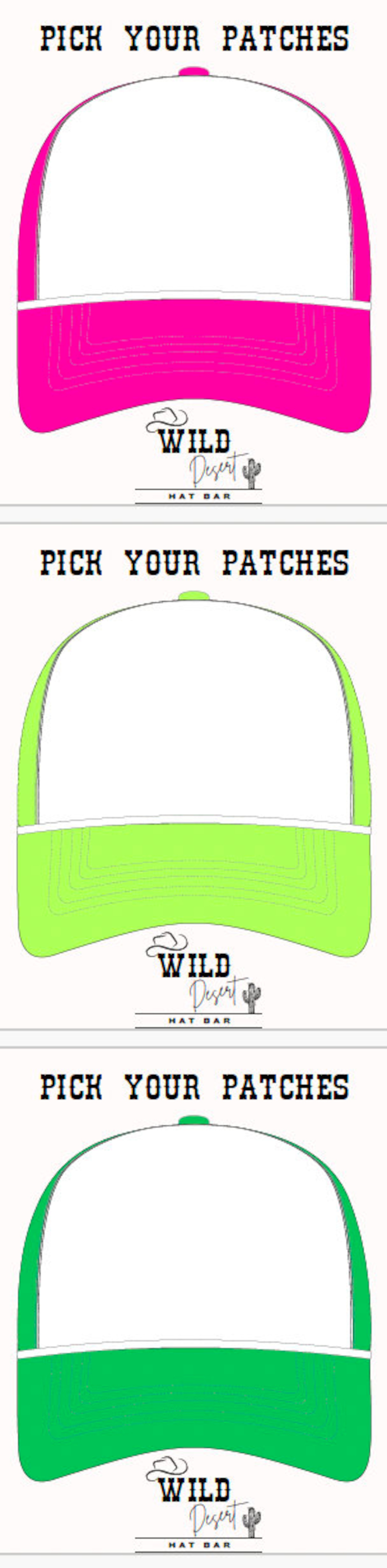 Trucker Hat Template- Editable Canva - Etsy
