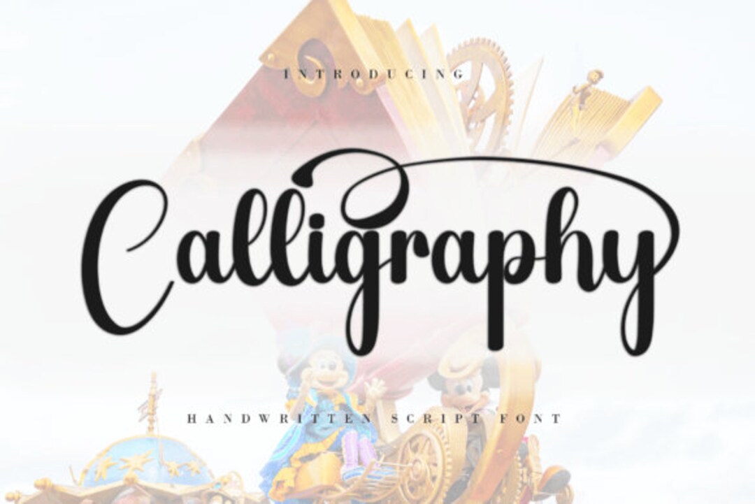 Calligraphy Font Digital Download, Elegant Script Typeface, Handwritten ...