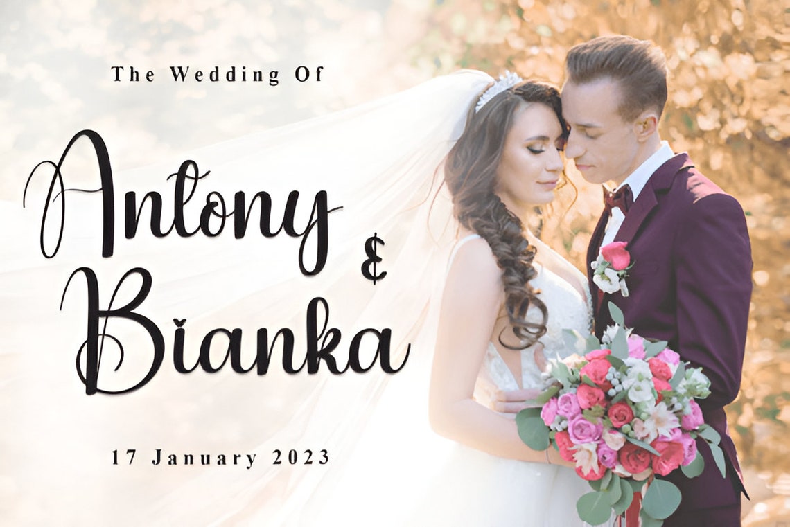 Vintage Calligraphy Font Digital Download, Elegant Script Typeface ...