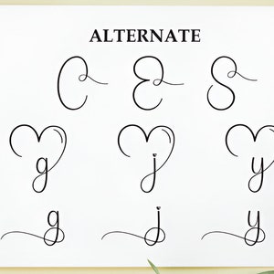Calligraphy Font Digital Download, Elegant Script Typeface, Handwritten ...