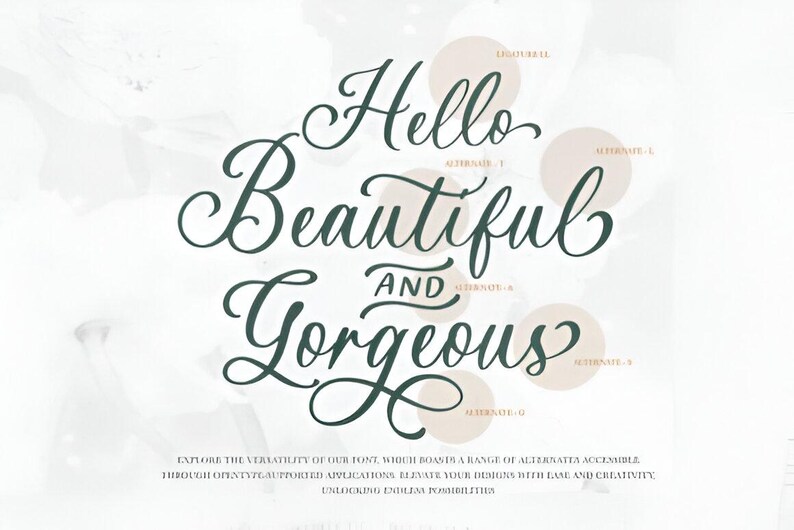 Rustic Wedding Font, Vintage Calligraphy Alphabet, DIY Wedding Decor ...