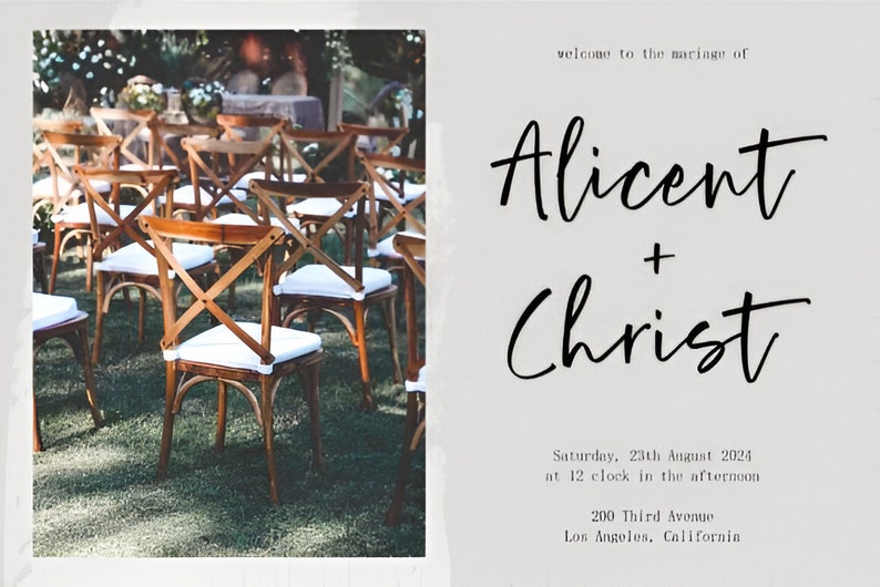 Rustic Wedding Font, Modern Calligraphy Script, Elegant Font, DIY ...