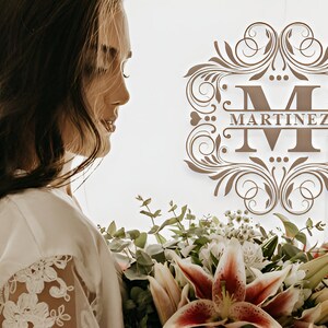 Wedding Floral Monogram Font, Calligraphy Font Bundle, Wedding Font ...