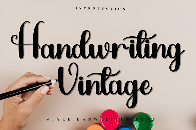Handwriting Vintage Font, Creative Handwriting Font, Wedding ...
