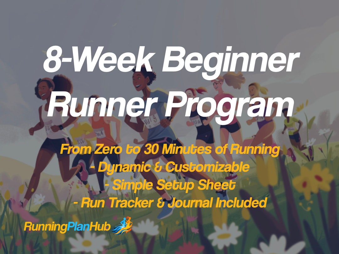 Customizable 8-week Beginner Running Plan | Dynamic Google Sheets | Run ...