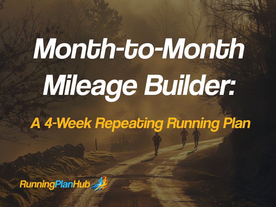 Dynamic Personalized 4-week Running Plan | Custom Mileage Google Sheets ...