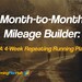 Dynamic Personalized 4-week Running Plan | Custom Mileage Google Sheets ...