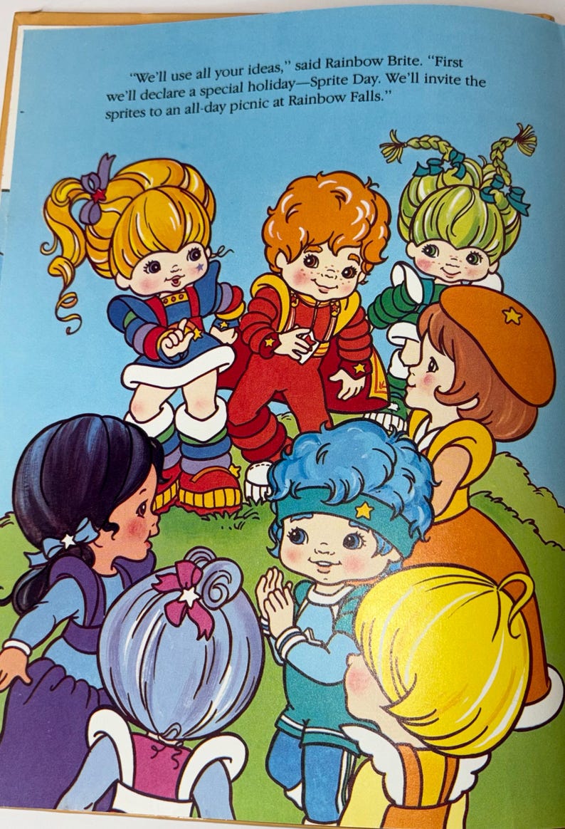 1985 Rainbow Brite Starlight Saves the Day Vintage Hardcover Children’s ...