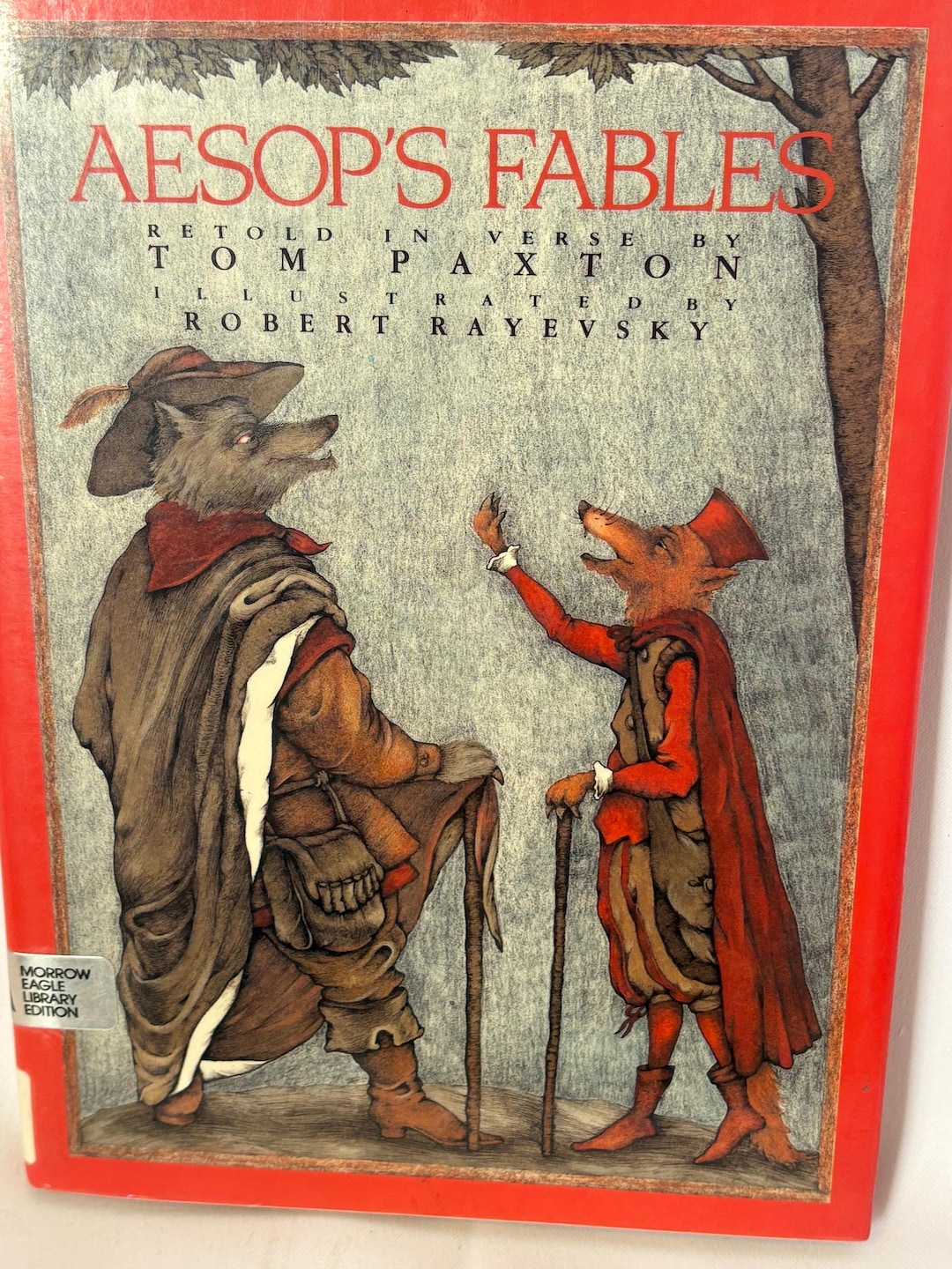 1988 Aesops Fables Book With Dust Jacket Vintage Children’s Hardcover ...