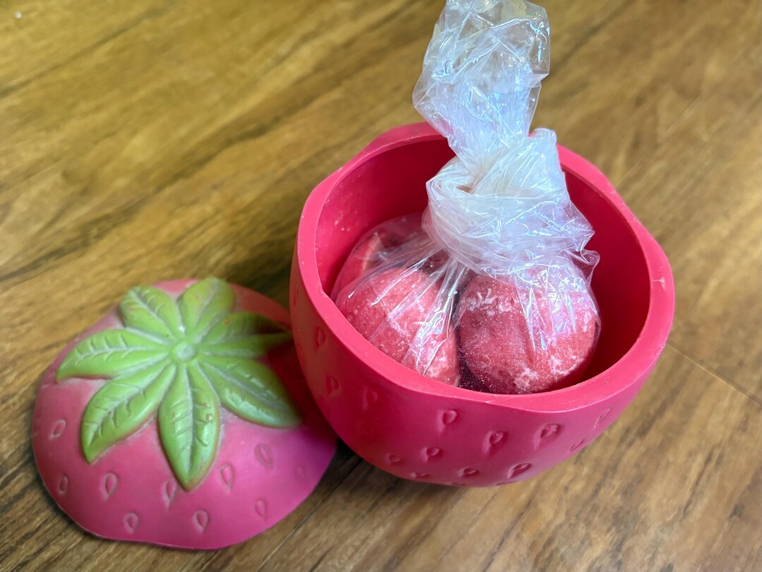 1974 Avon Strawberry Container With Original Strawberry Soap Inside - Etsy