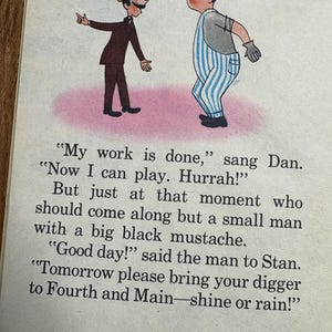 Vintage Childrens Book Digger Dan - Etsy