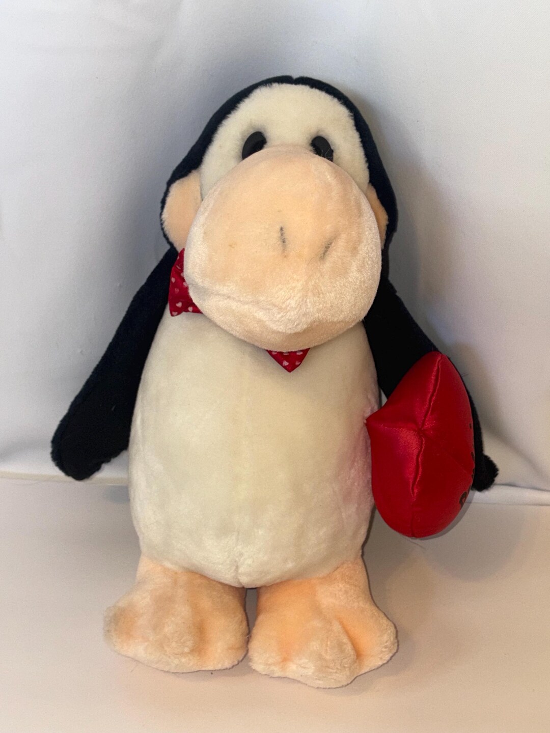 Vintage Opus Plush Bloom Penguin Lust Heart 80’s Comic - Etsy