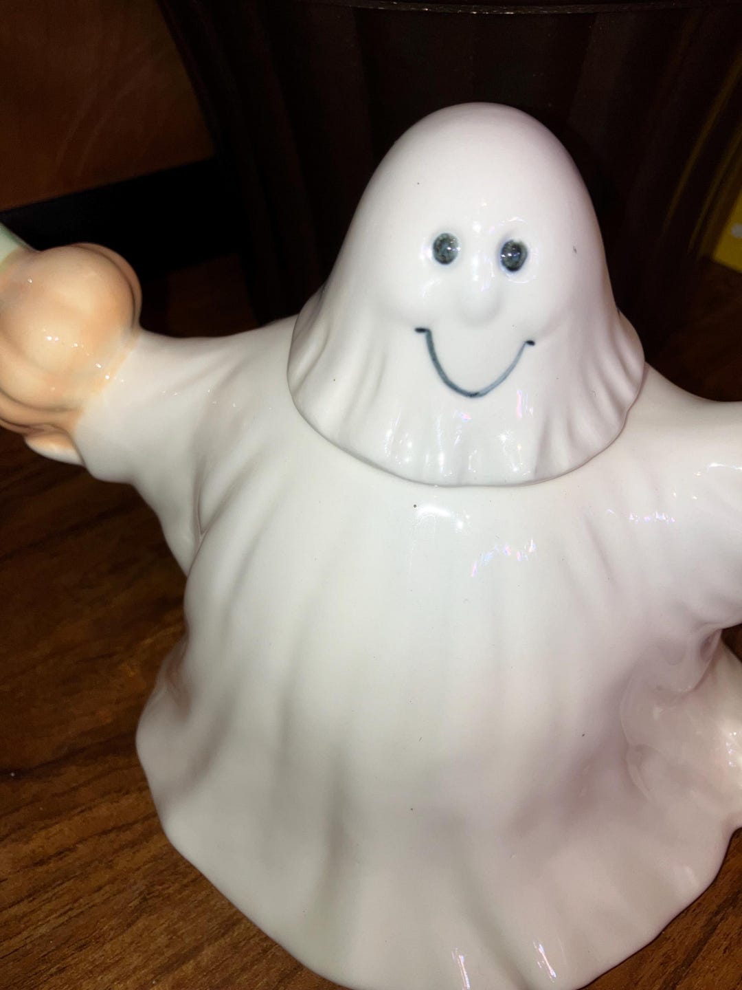 Rare Vintage Halloween Teapot Ghost Holding a Pumpkin - Etsy