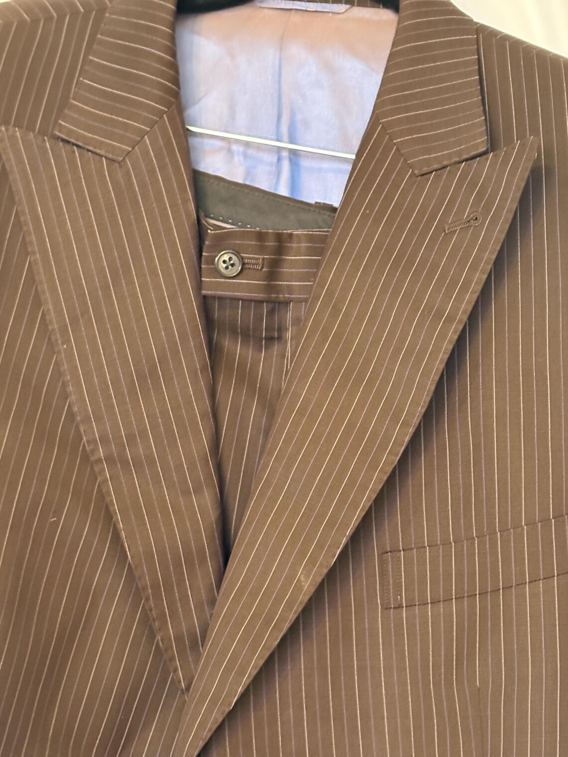 Vintage Men’s Gray Pin Striped 2 Piece Suit 43 Size - Etsy