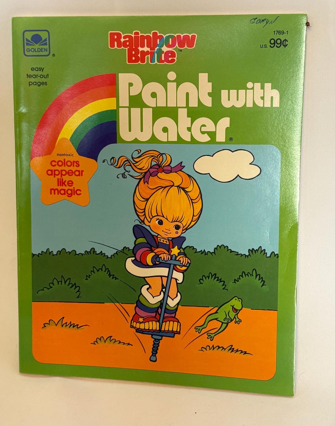 Vintage 80’s Rainbow Brite Paint With Water Coloring Book . Paint With ...