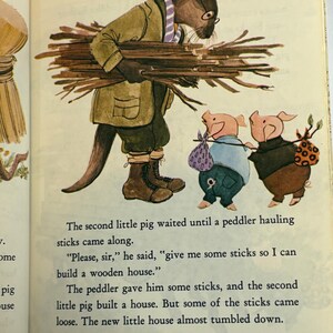 1973 Three Little Pigs Golden Book Vintage Children’s Book - Etsy