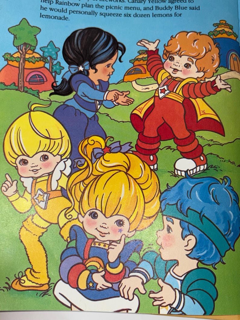 1985 Rainbow Brite Starlight Saves the Day Vintage Hardcover Children’s ...